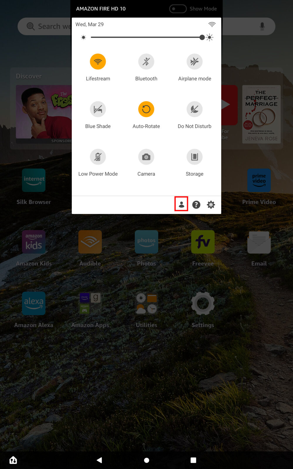 How to add and switch profiles on an Amazon Fire tablet