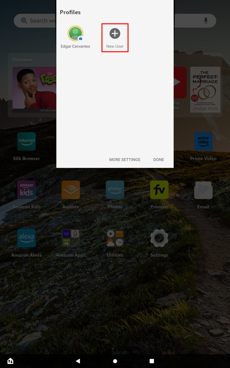 How to add and switch profiles on an Amazon Fire tablet