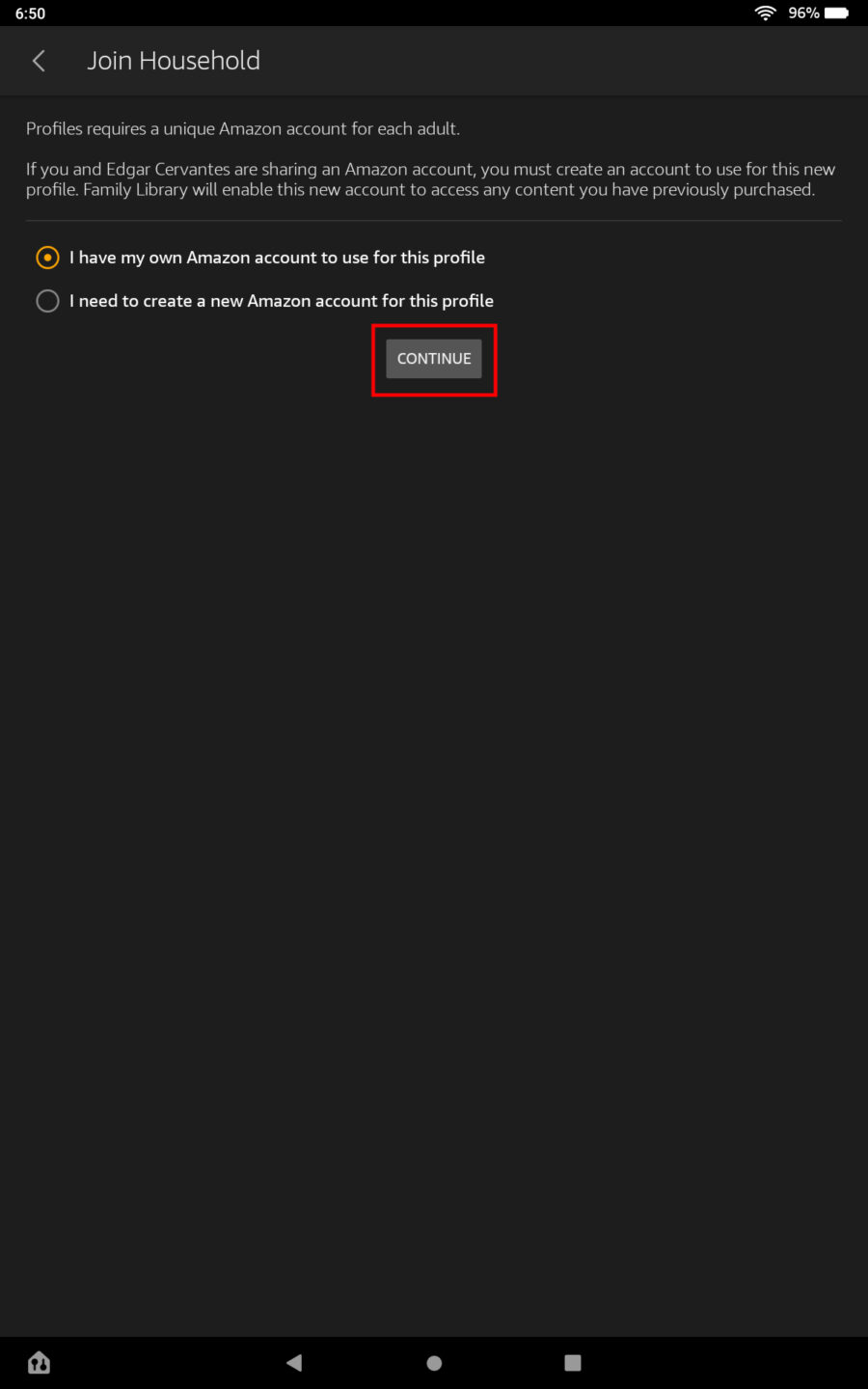 How to add and switch profiles on an Amazon Fire tablet