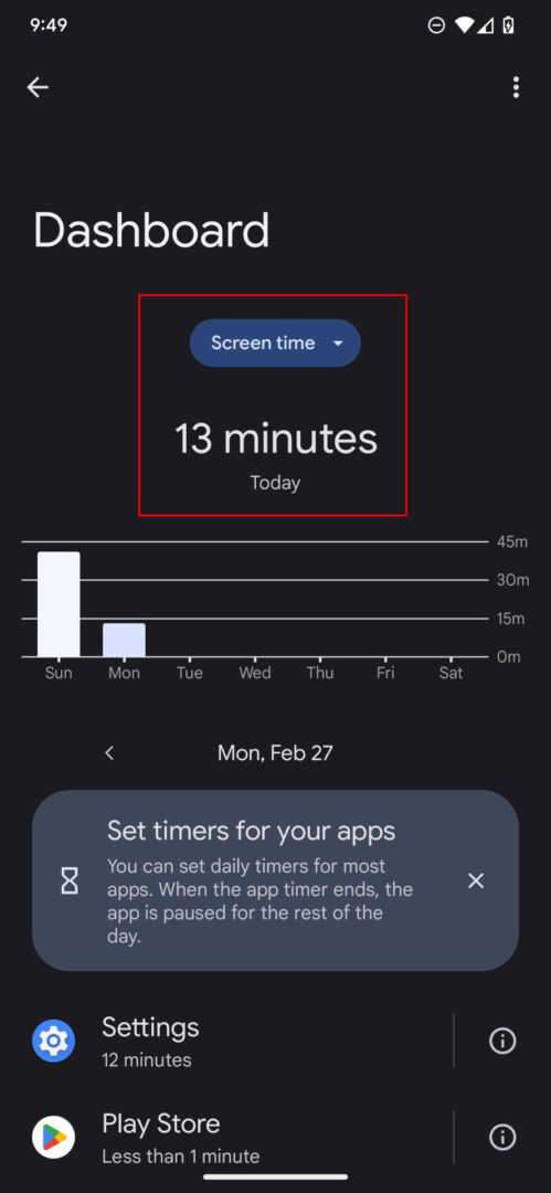How to check screen time on Android devices - Android Authority
