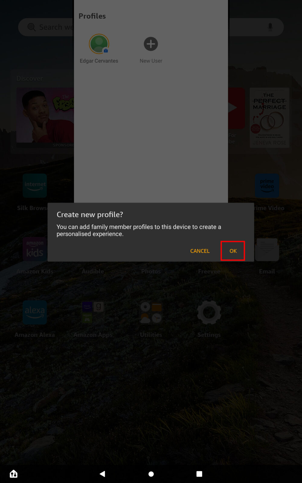 How to add and switch profiles on an Amazon Fire tablet