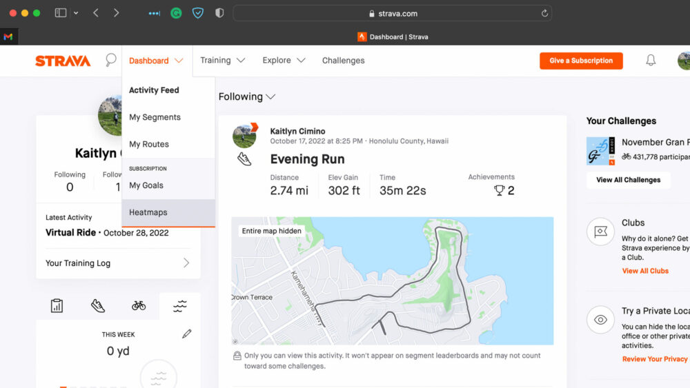 What are personal heatmaps on Strava? - Android Authority