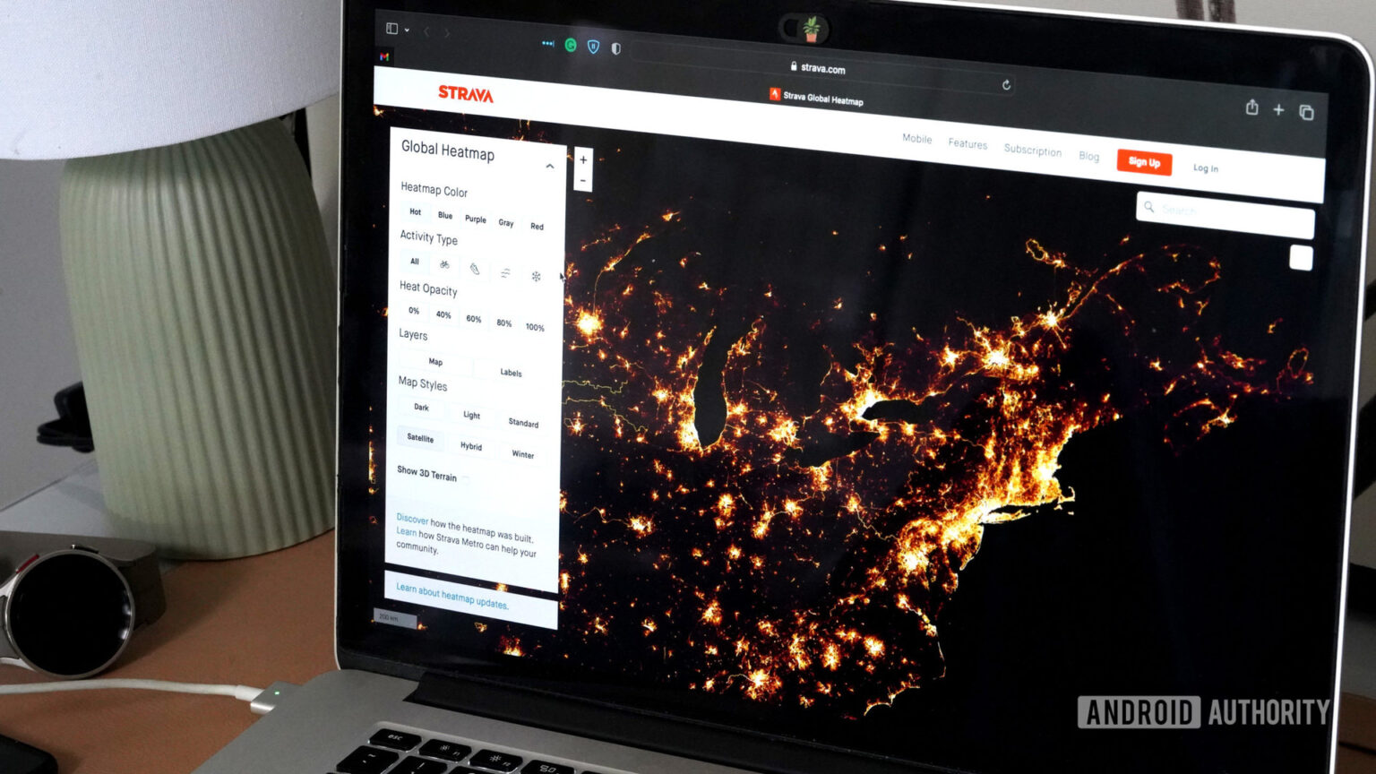 Use Strava's Global Heatmap to see where people workout near you