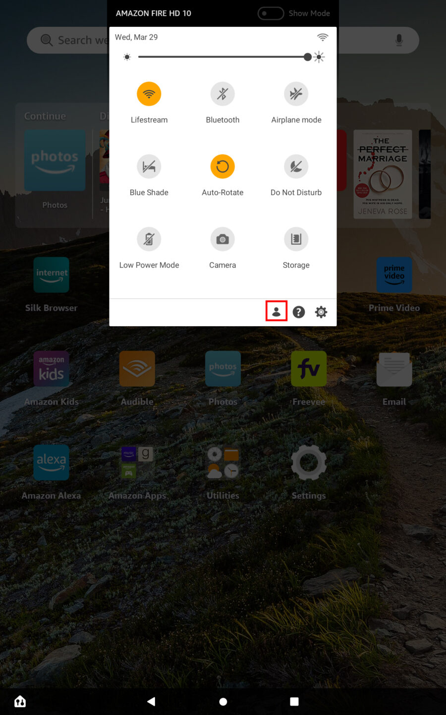 How to add and switch profiles on an Amazon Fire tablet