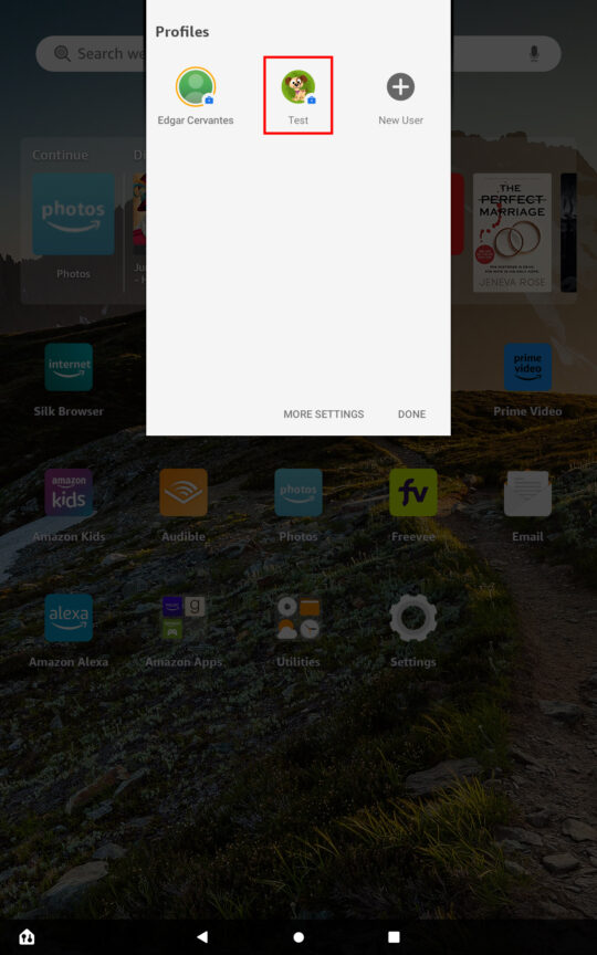 How to add and switch profiles on an Amazon Fire tablet