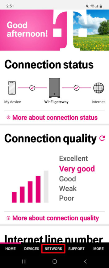 How to change the name and password on a T-Mobile router