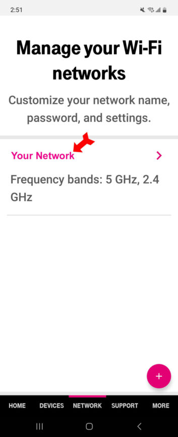 How to change the name and password on a T-Mobile router