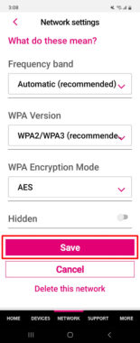 How to change the name and password on a T-Mobile router