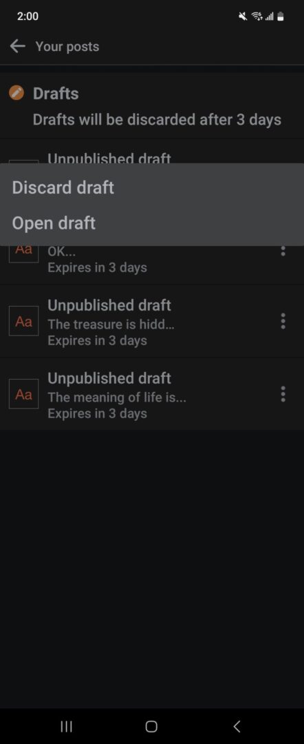 How to find your saved drafts on Facebook - Android Authority