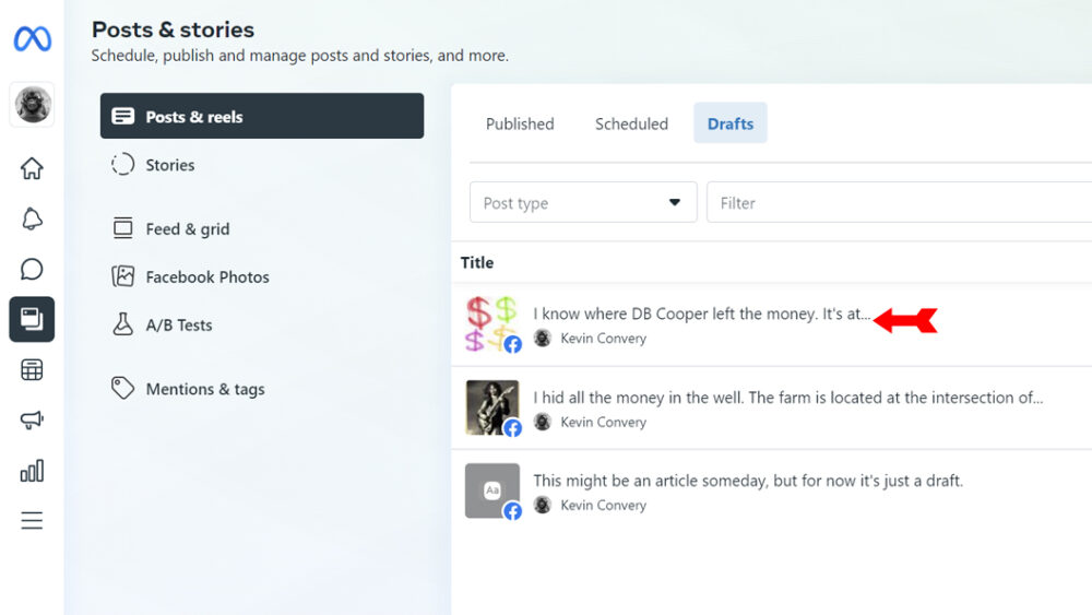 How to find your saved drafts on Facebook - Android Authority