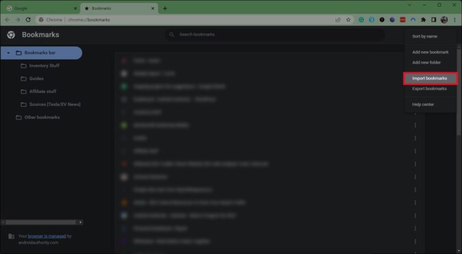 How to import and export bookmarks in Chrome - Android Authority