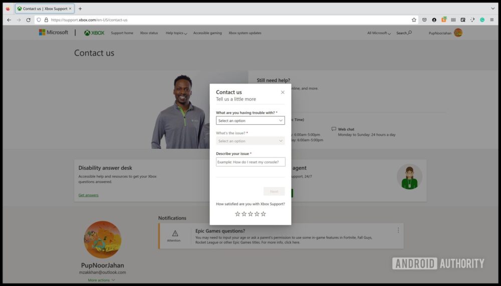 How to contact Xbox customer support - Android Authority