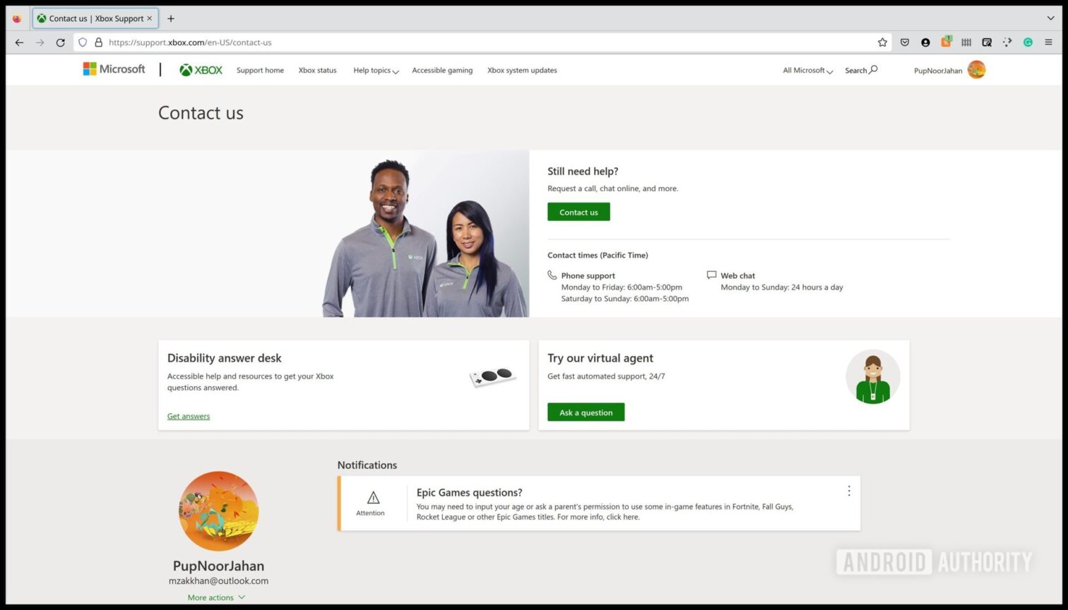 How to contact Xbox customer support - Android Authority