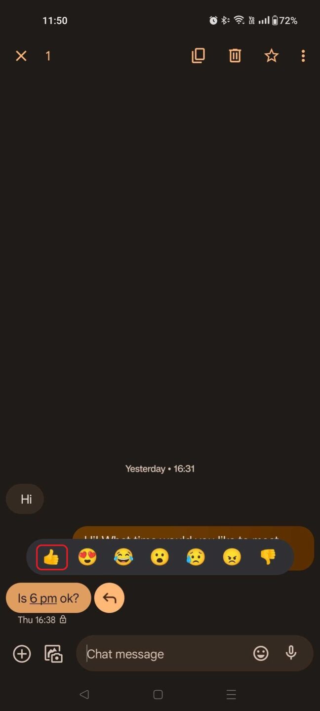 How to like a text message on Android - Android Authority