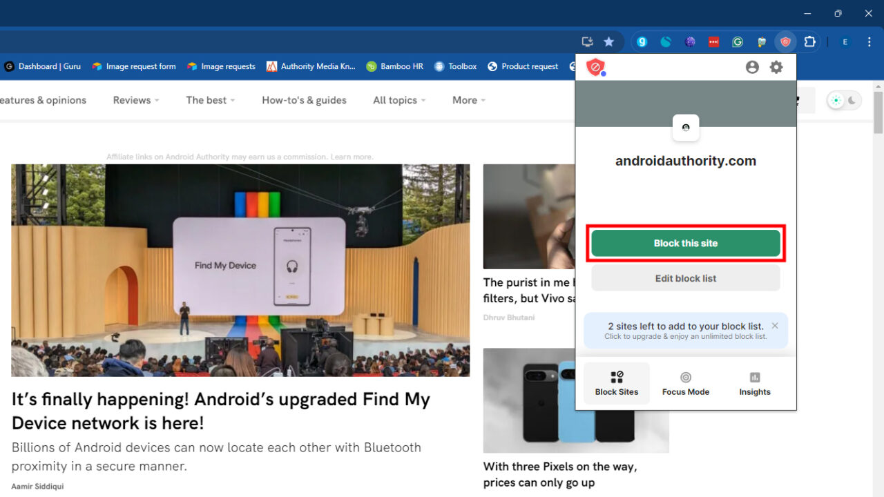 How to block websites on Google Chrome - Android Authority