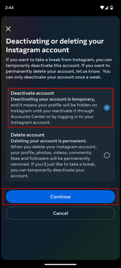How to delete your Instagram account - Android Authority