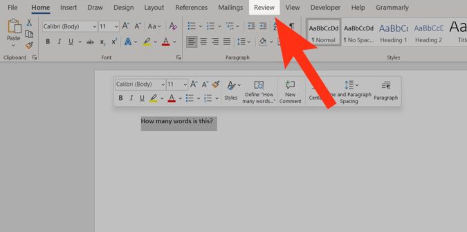 How to check the word count in Microsoft Word - Android Authority
