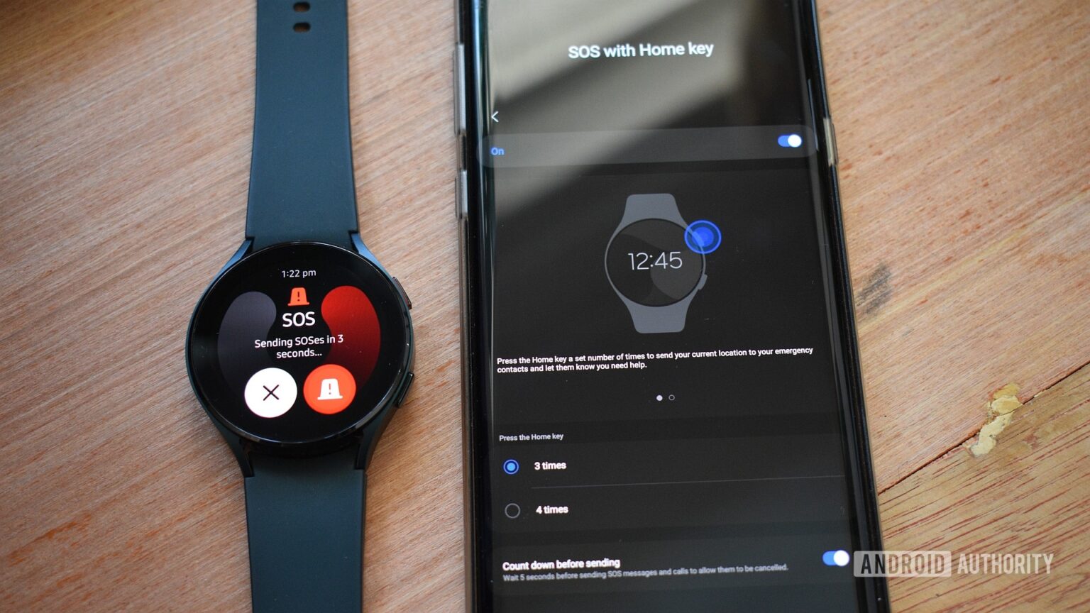 How to use Samsung Galaxy Watch emergency and SOS features
