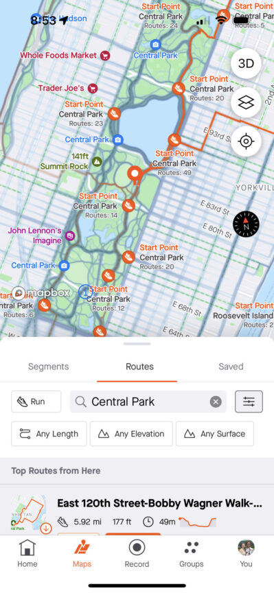 My favorite way to explore a new city is with Strava's maps