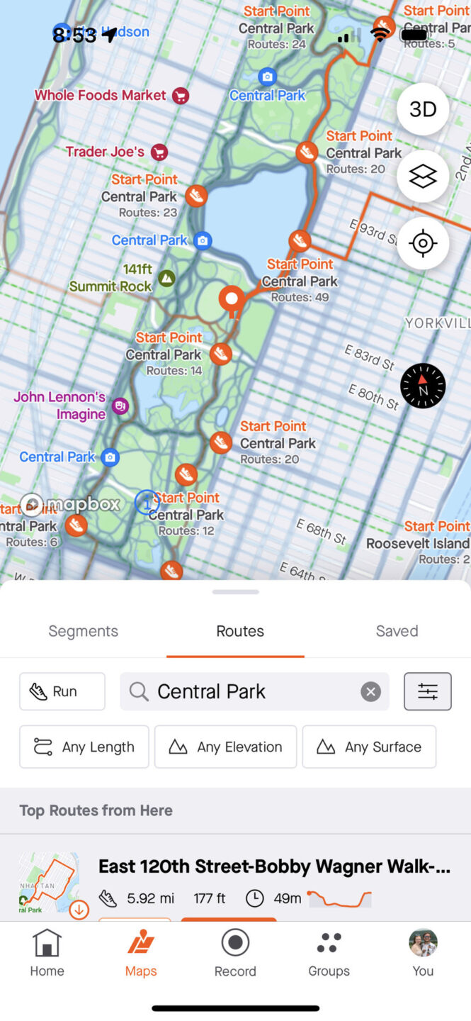 My favorite way to explore a new city is with Strava's maps