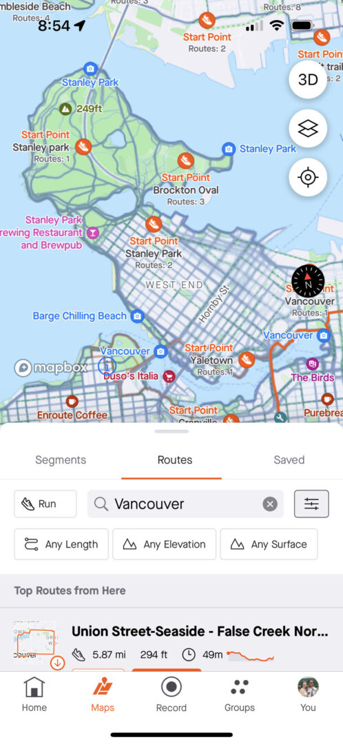 My favorite way to explore a new city is with Strava's maps