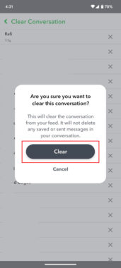 How to delete a Snapchat message or conversation - Android Authority
