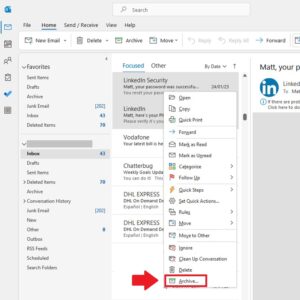 Archiving emails in Outlook: Here's what you need to know