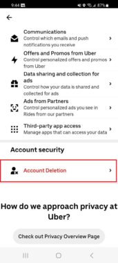 How to delete your Uber account - Android Authority
