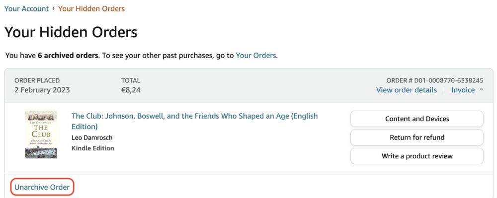 How to find archived orders on Amazon - Android Authority