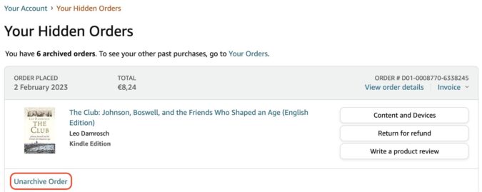 How to find archived orders on Amazon - Android Authority