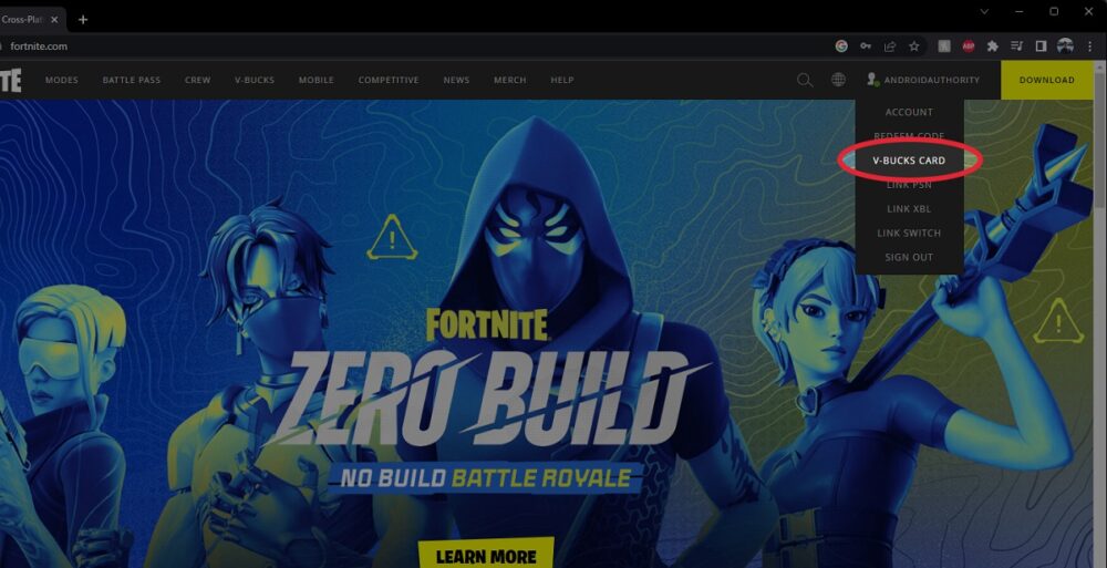 How to redeem a Fortnite gift card - Android Authority