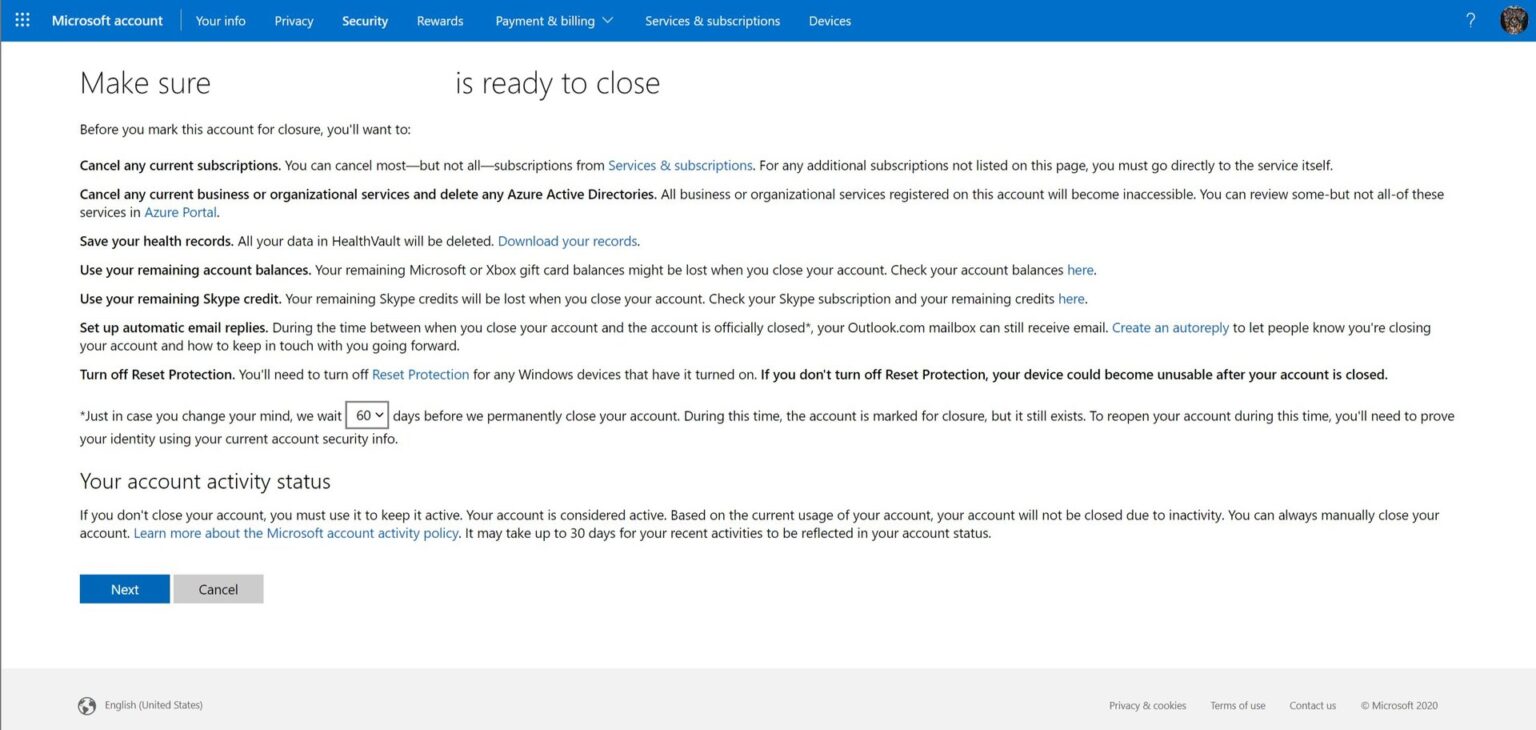 How to delete your Microsoft account - Nation Online