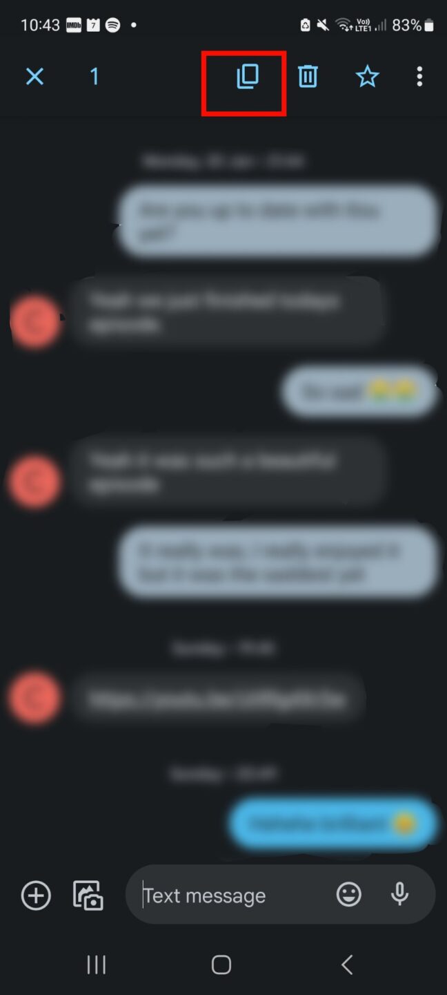 How to copy and paste a text message on Android - Android Authority