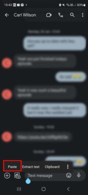 How to copy and paste a text message on Android - Android Authority