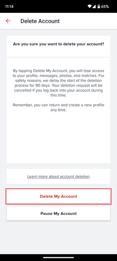 How to hide or delete your Tinder account - Android Authority