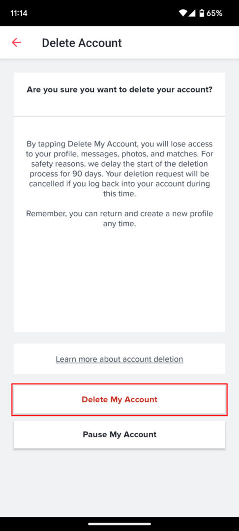 How to hide or delete your Tinder account - Android Authority