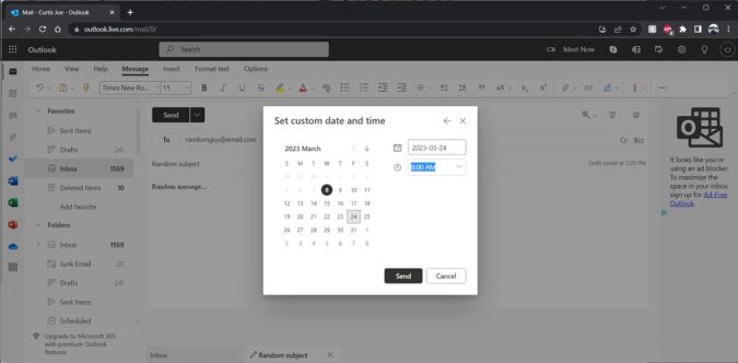 How to schedule an email in Outlook - Android Authority