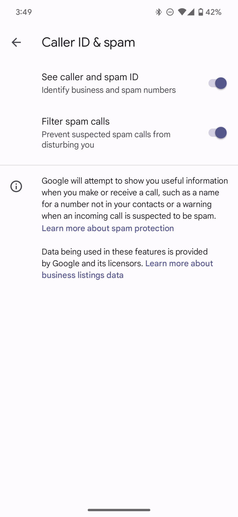Why can't I sync blocked numbers to a new Android phone?