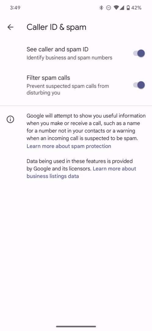 Why can't I sync blocked numbers to a new Android phone?