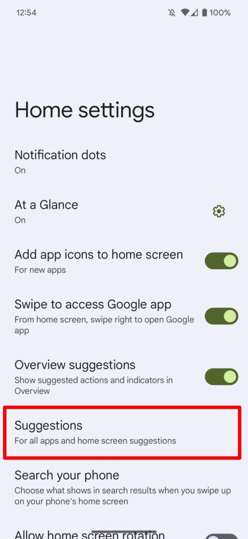 How to enable or disable app suggestions on Google Pixel phones