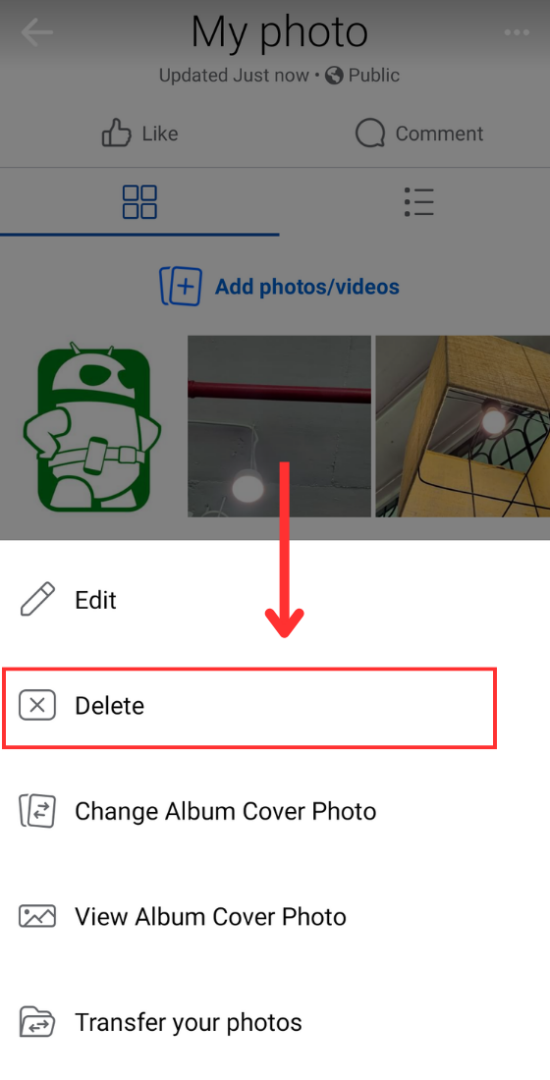 How to delete Facebook photos on any device - Android Authority