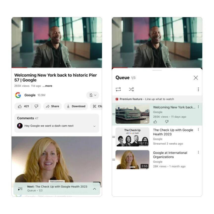 YouTube Premium announced higher video quality and other new features