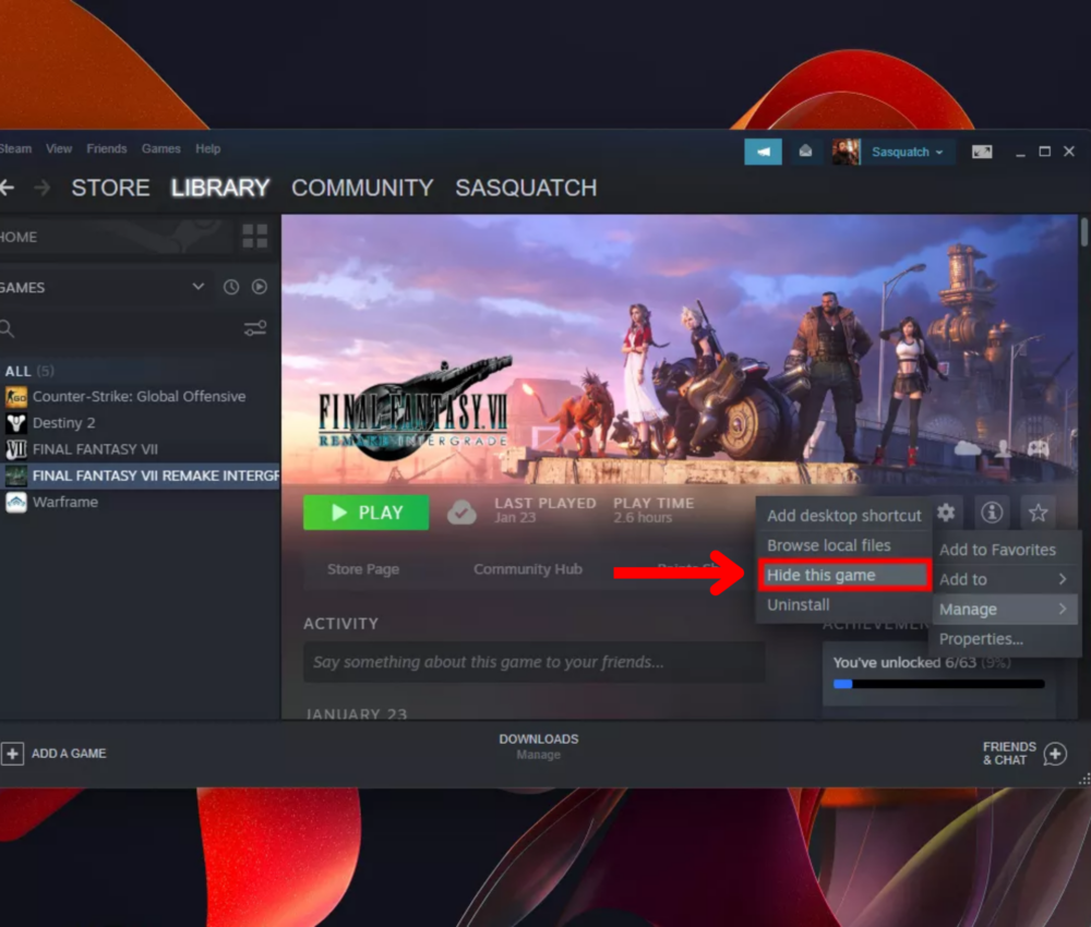 How to hide Steam games and profile activity - Android Authority