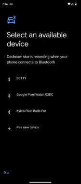Google is working on a dash cam mode for Pixels, and here's how it works