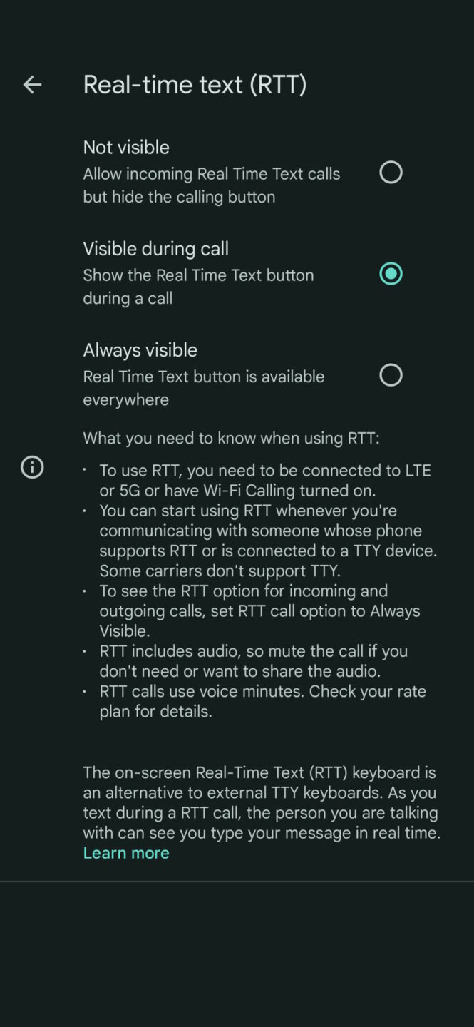 What is RTT calling? How do I enable it on my phone?