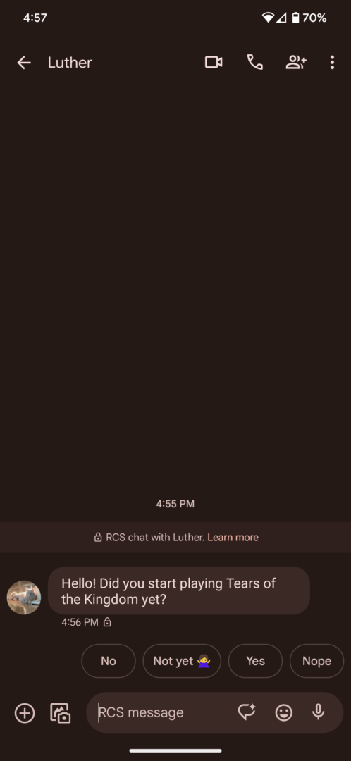 AI-based Magic Compose in Messages is fun (but maybe not accurate)