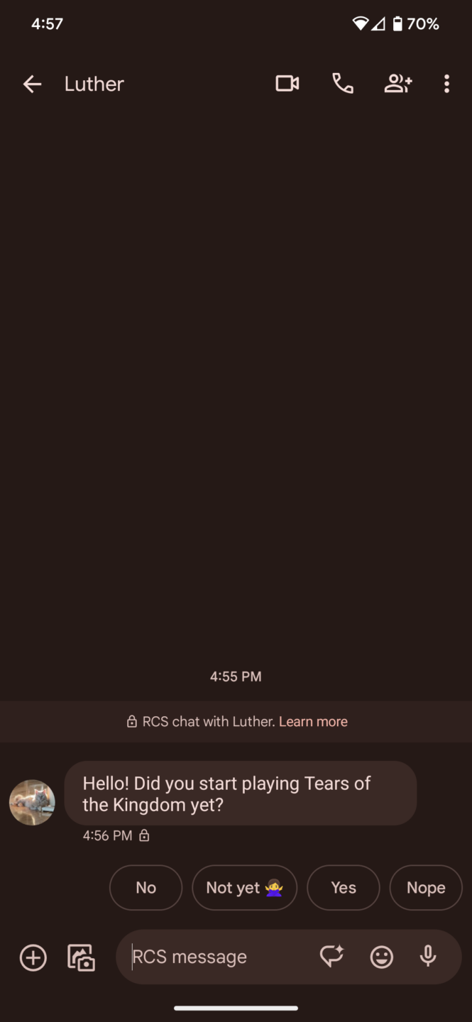 AI-based Magic Compose in Messages is fun (but maybe not accurate)