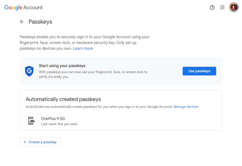 How to sign into Google with a passkey - Android Authority