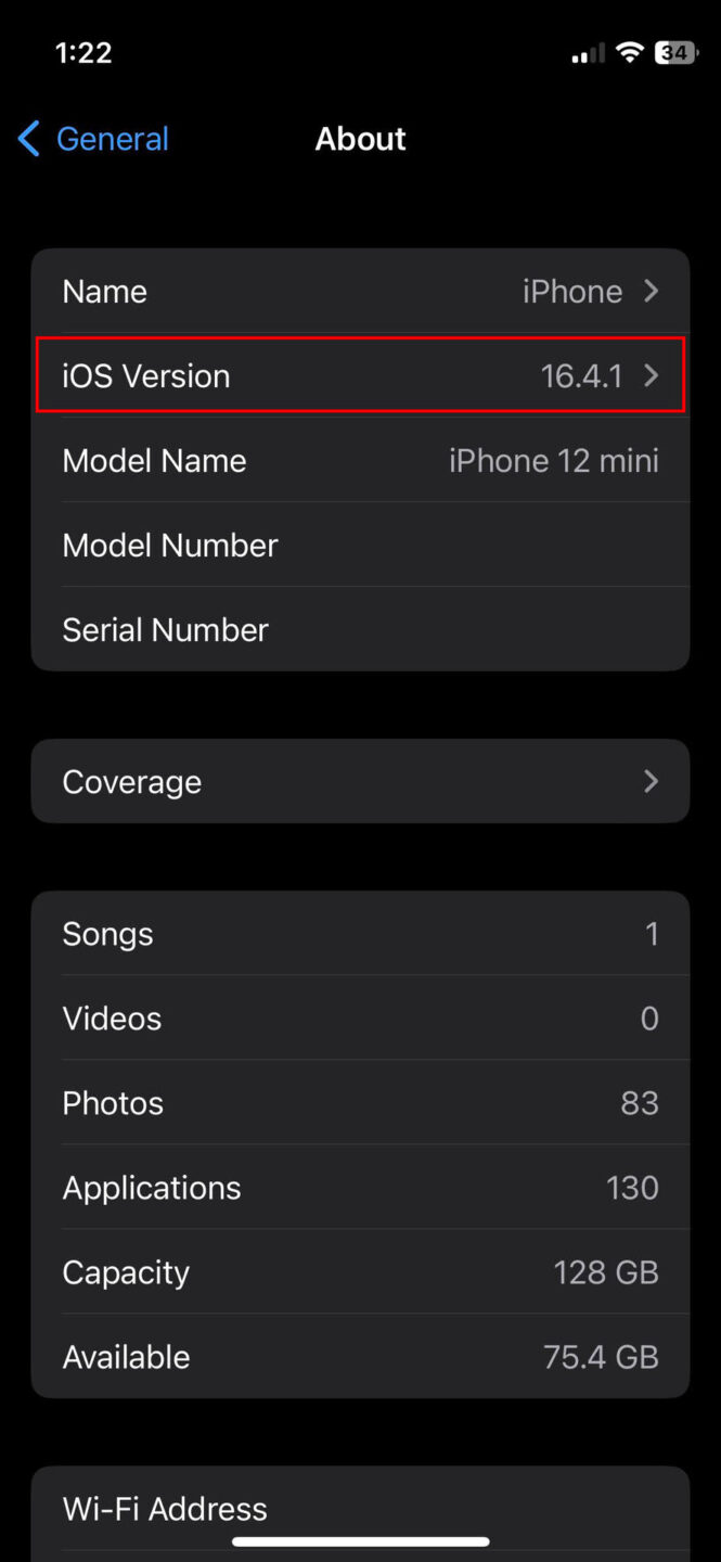 What iOS version do I have?