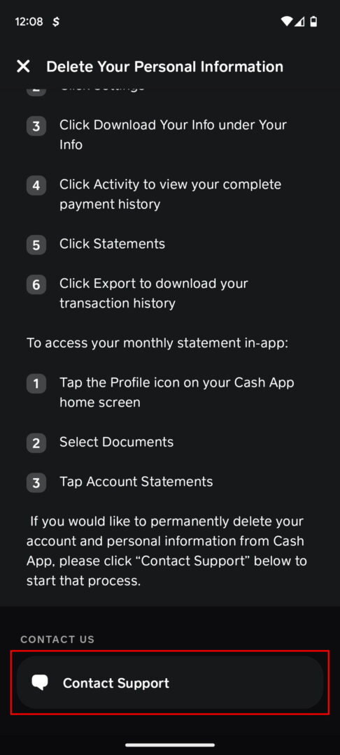 How to delete Cash App history - Android Authority